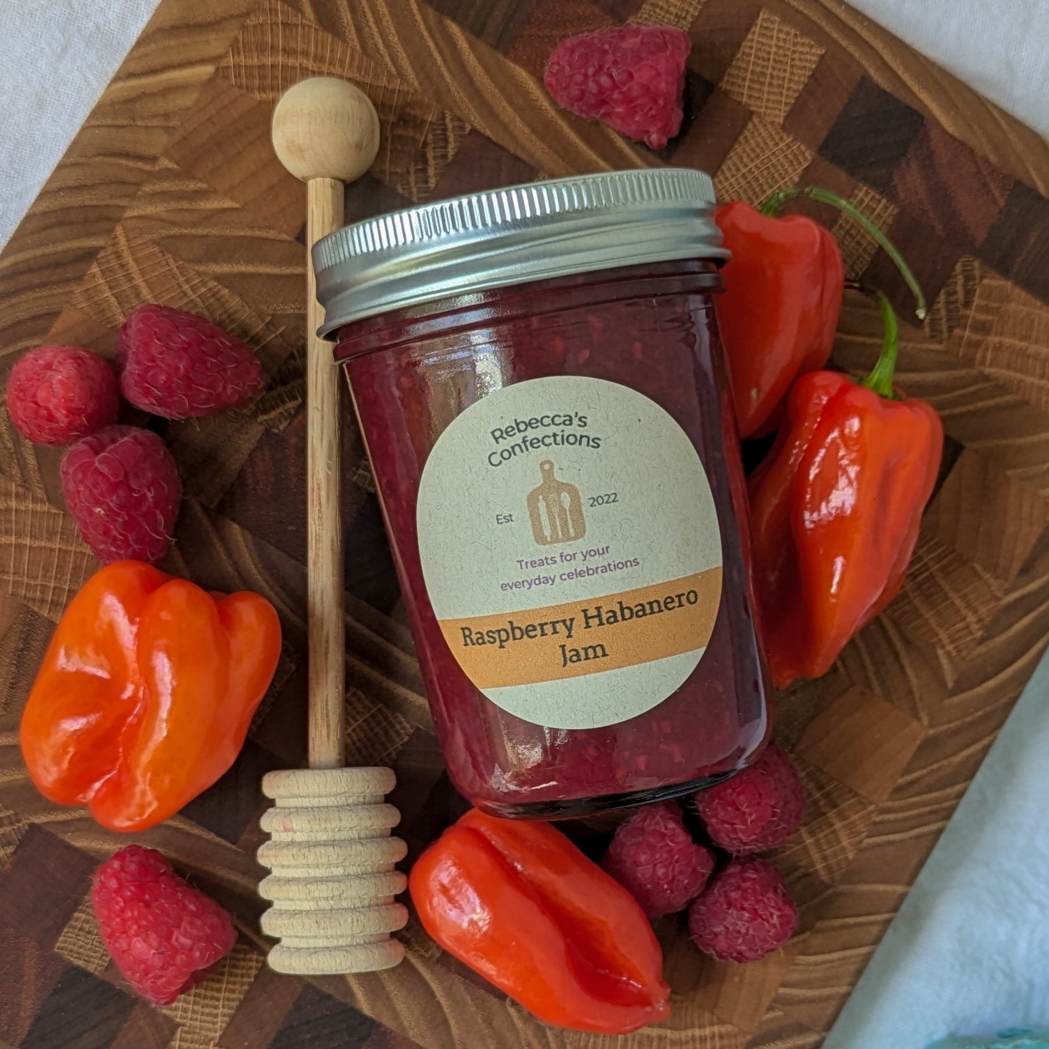 Raspberry Habanero Jam – Rebecca's Confections
